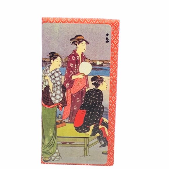 Geisha | Bags | Geisha Japan Kimono Wallet Bill Fold Check Book | Poshmark